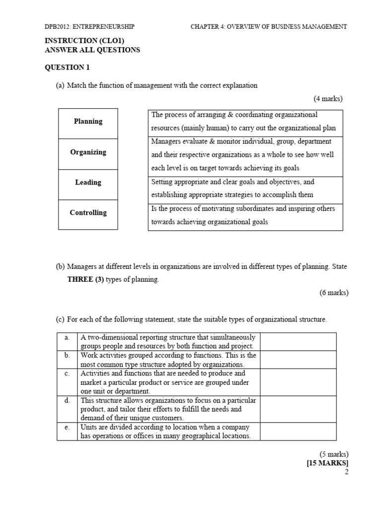Pop Quiz | Download Free PDF | Goal | Leadership