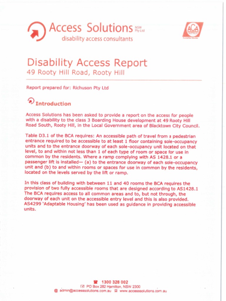 Disability Access Report | PDF