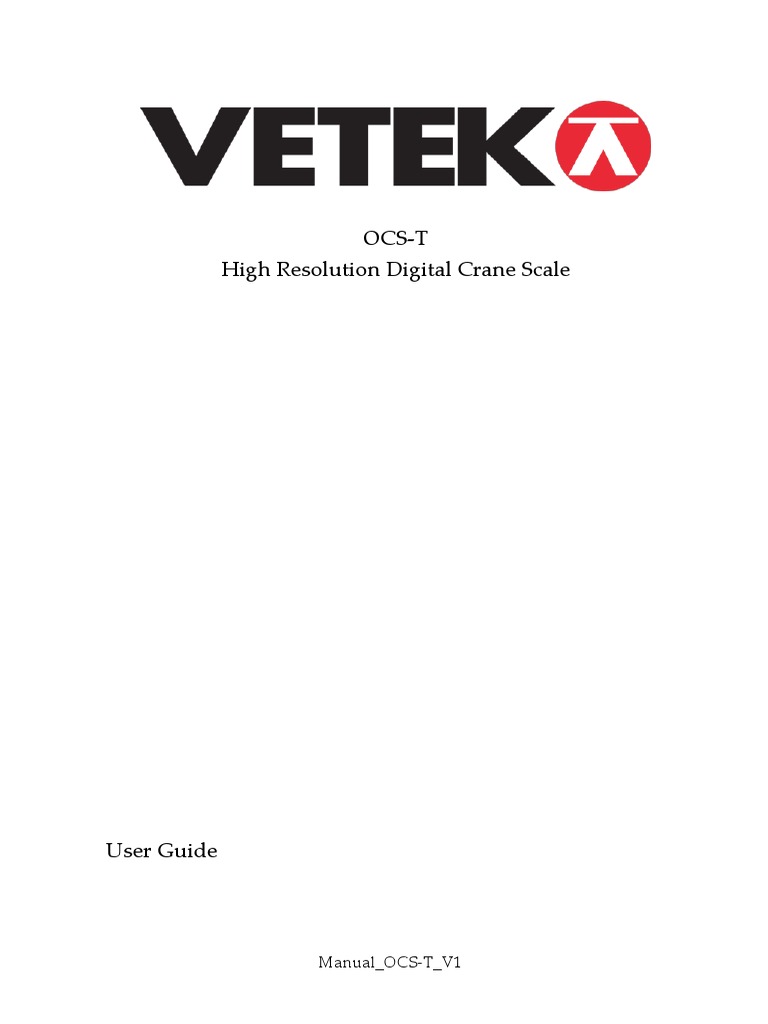 Manual - OCS-T - V1 ENG | PDF | Rechargeable Battery | Weight