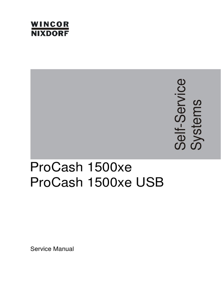 ProCash 1500xe USB Service Manual | PDF | Usb | Bios