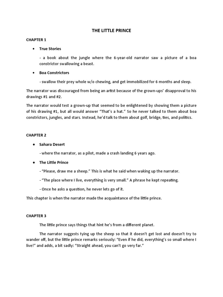 THE LITTLE PRINCE | PDF