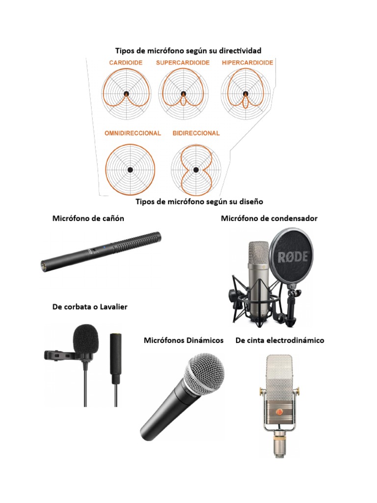 Tipos De Micrófono Pdf