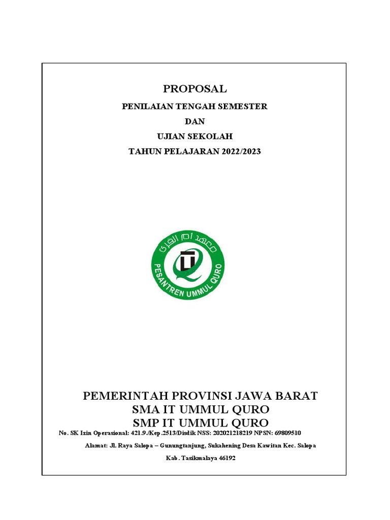 Proposal UTS US | PDF