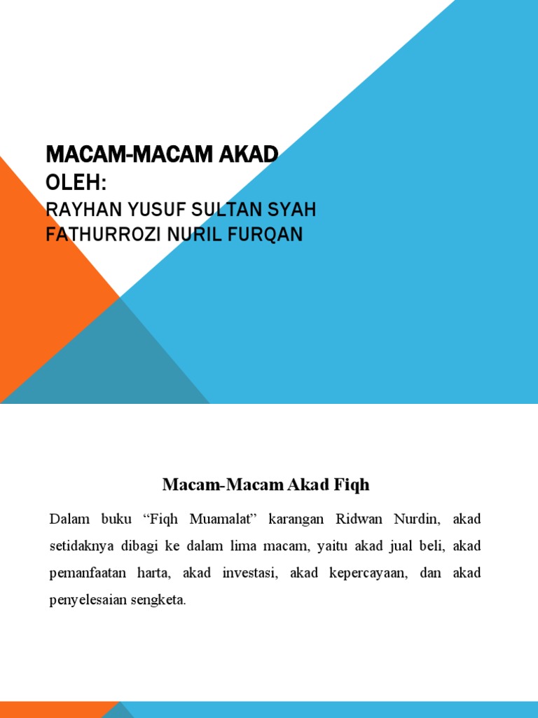 Macam-Macam Akad | PDF
