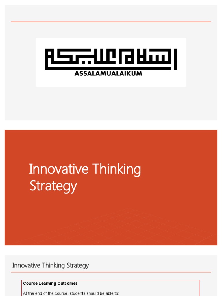 Asm657 W1 - 1 | PDF | Innovation | Business Model