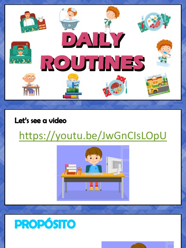 daily routines 6to | PDF