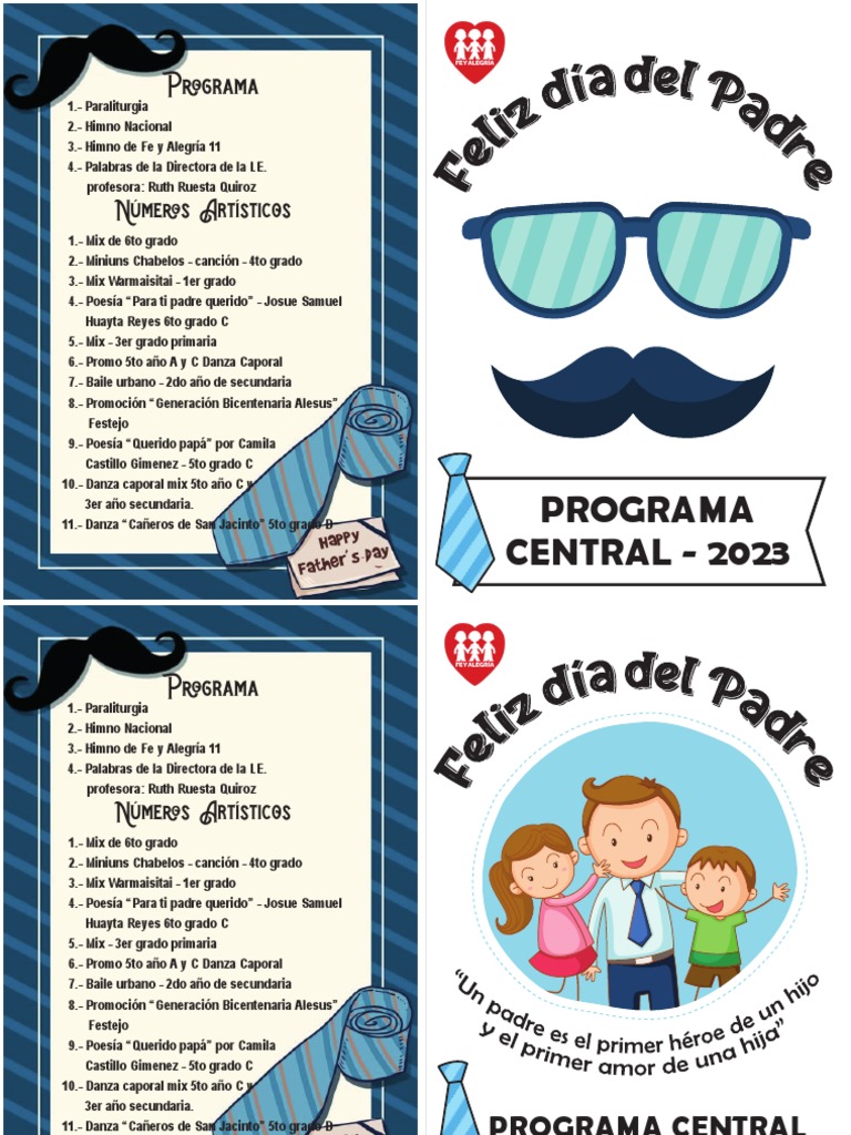 Programa Dia Del Padre | PDF