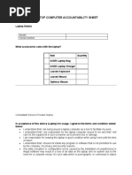 Laptop Issue Form Sample | PDF | Laptop | Employment