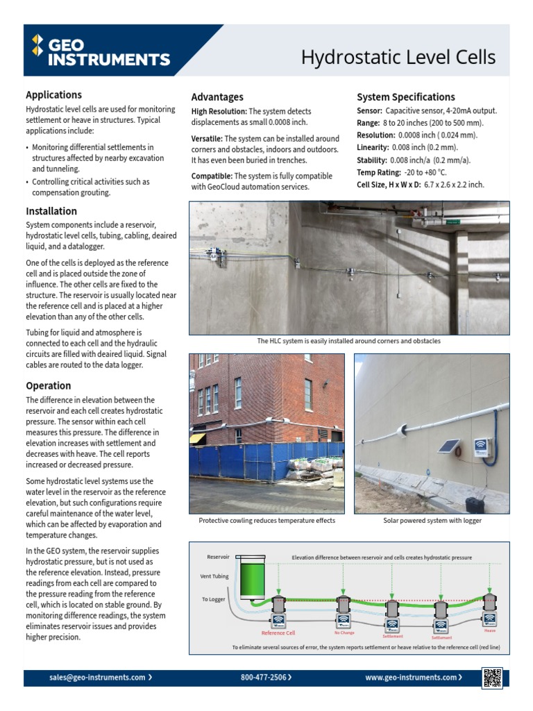 Hydrostatic Level Cells | PDF
