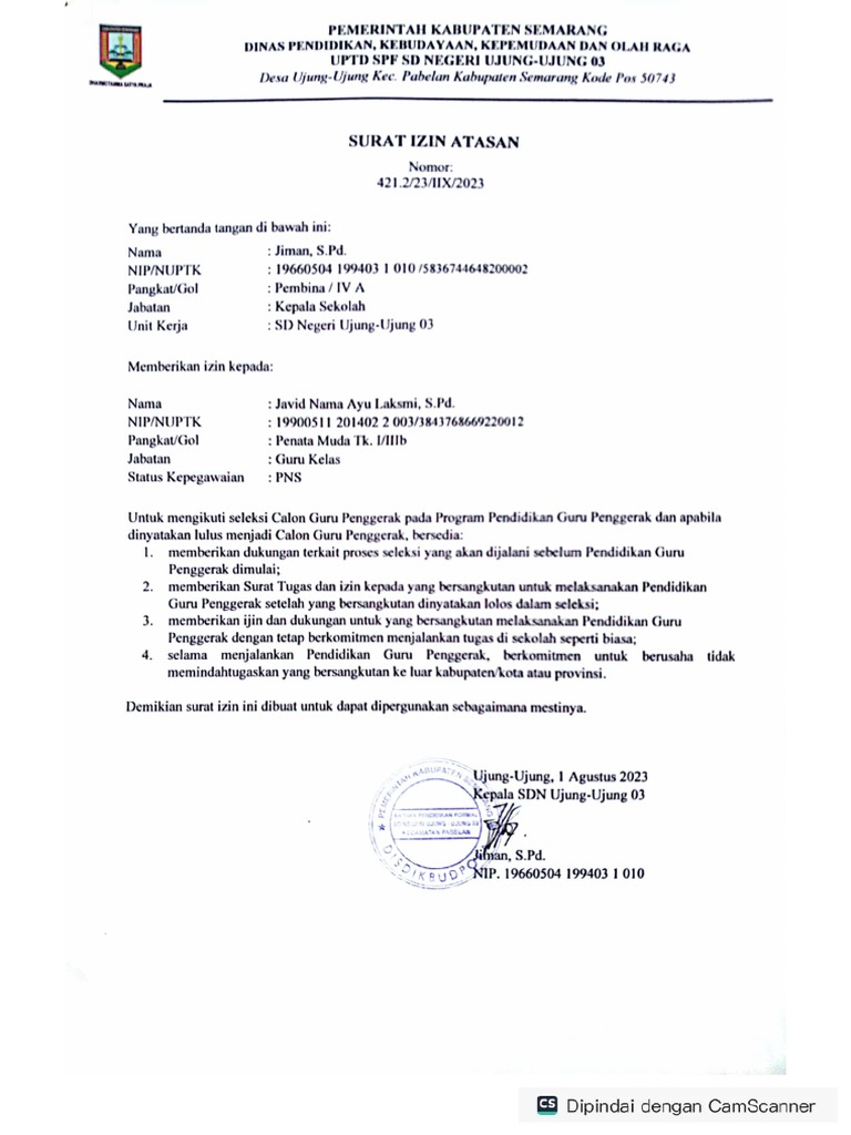 Surat Izin | PDF