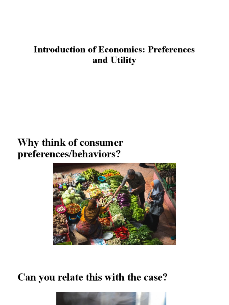 Consumer Preferences and Utility in Economics | PDF