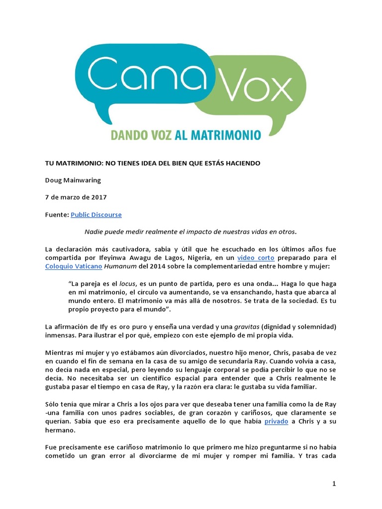 Tu Matrimonio - No Tienes Idea Del Bien Que Estas Haciendo Doug ...