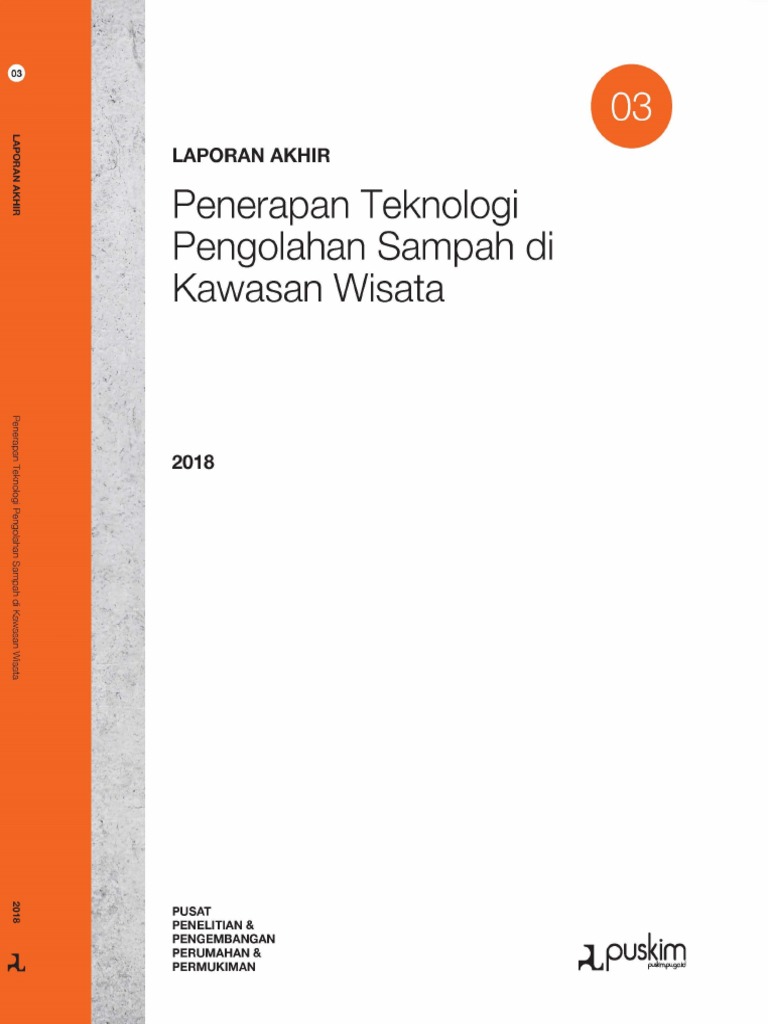 2018-Penerapan Teknologi Pengolahan Sampah Di Kawasan Wisata | PDF