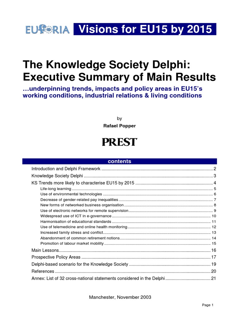 RP Delphi Executive Summary | PDF