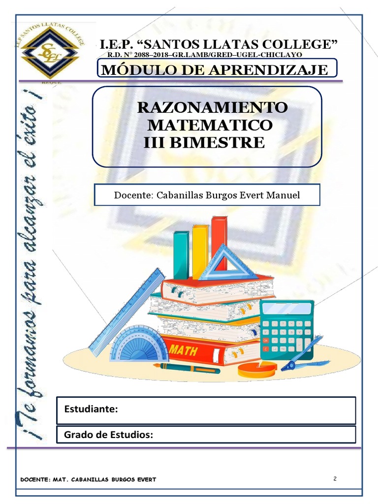 Modulo 3 Bim Apt Mat Aulas Einstein Y Newton Pdf 