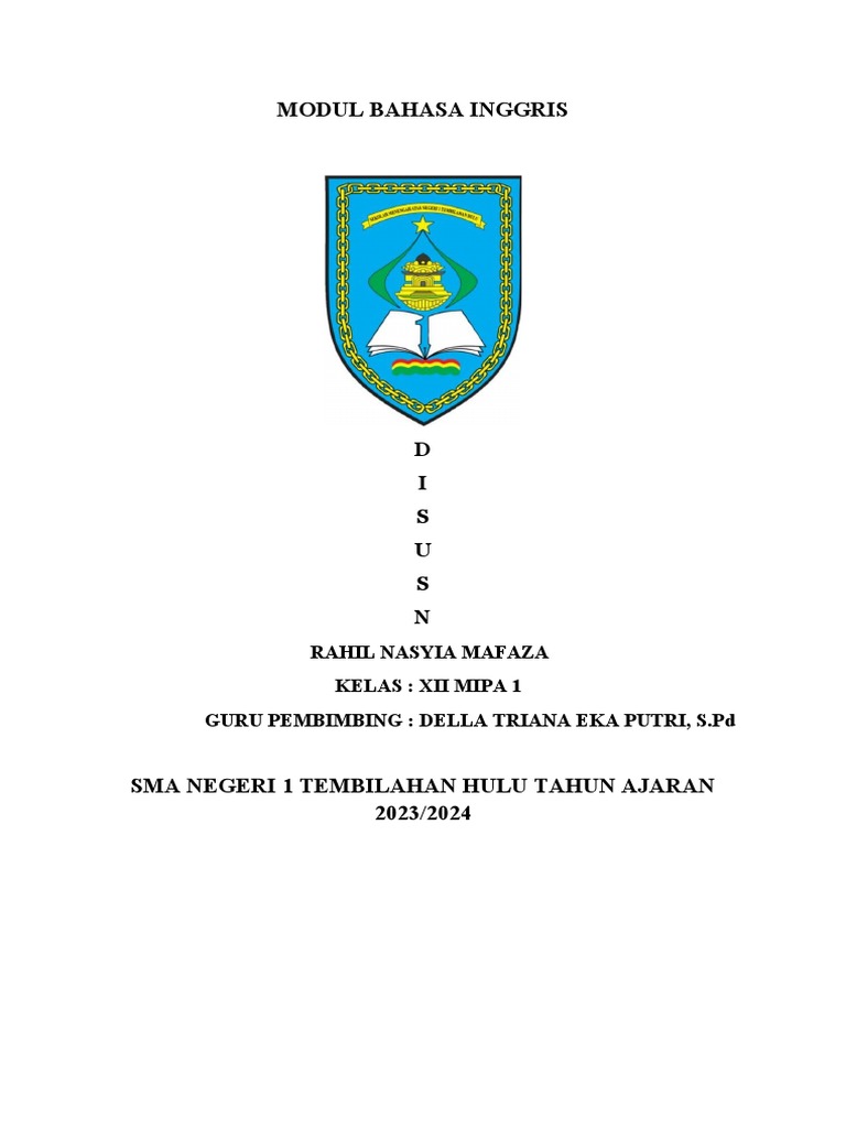 Modul Bahasa Inggris Rahil | PDF