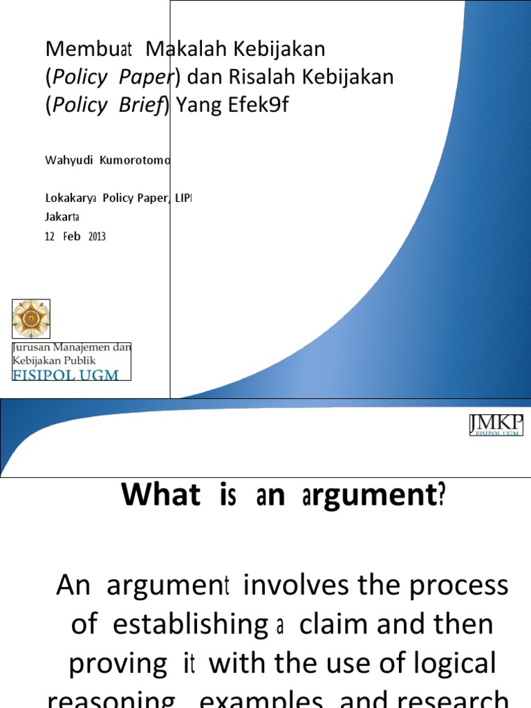 Panduan Efektif Menulis Policy Paper | PDF