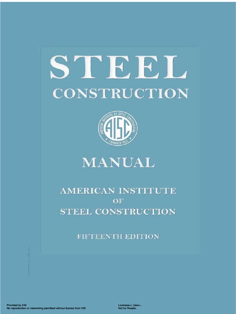 Aisc 15th Edition | PDF Aisc 15th Edition | PDF