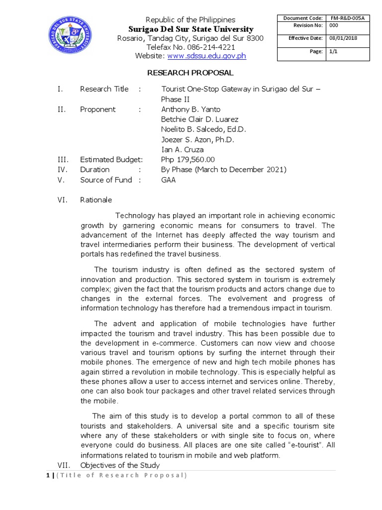 Tourist One Stop Gateway Phase 2 | PDF | Tourism | Internet