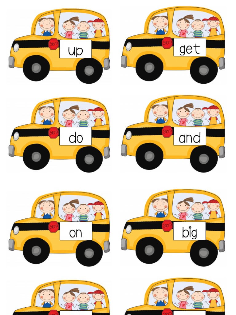 Sight Word Bus
