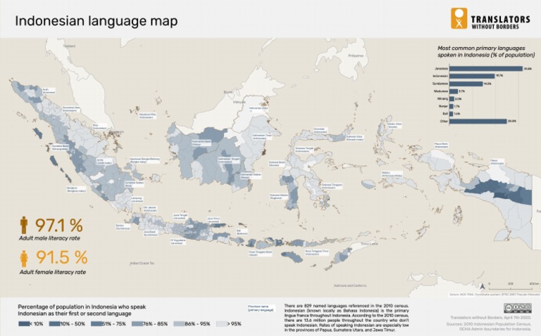 Indonesian Language Map | PDF