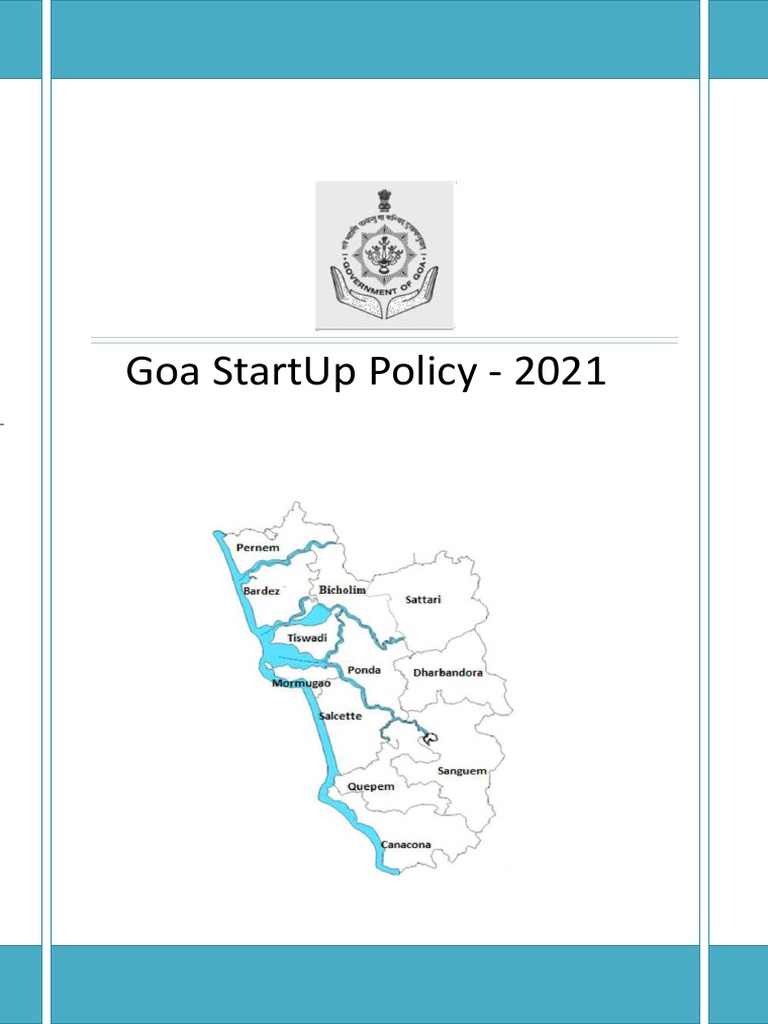 Goa Startup Policy 2021 | PDF | Startup Company | Small Business ...
