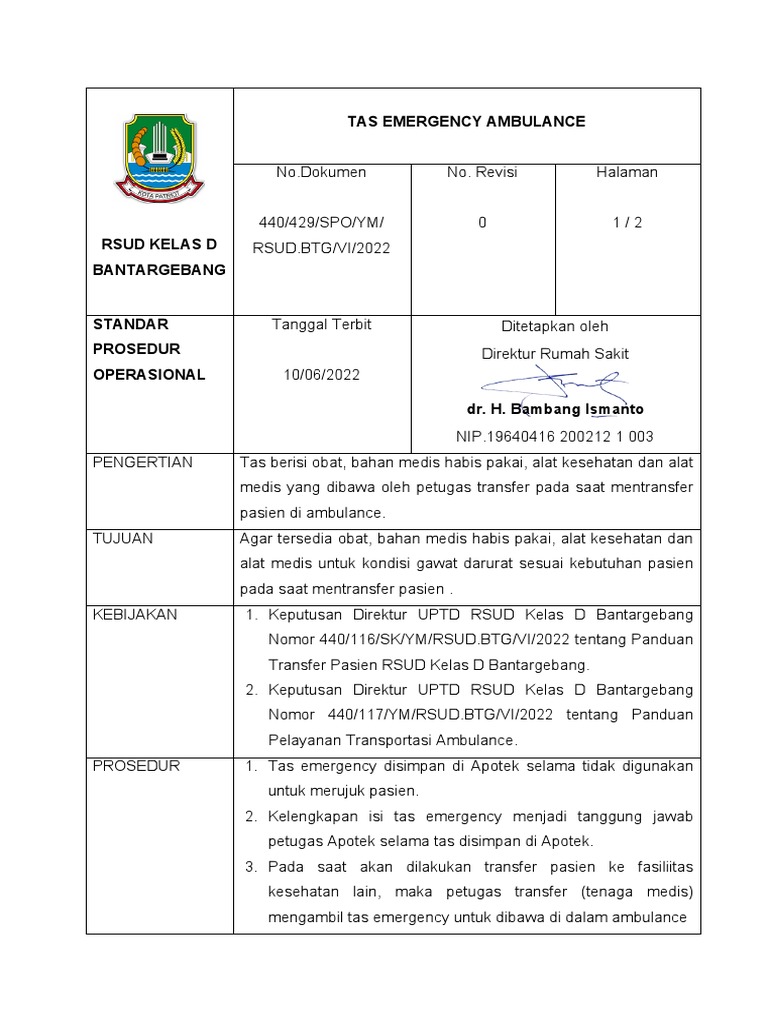 Spo - Tas Emergency Ambulance | PDF