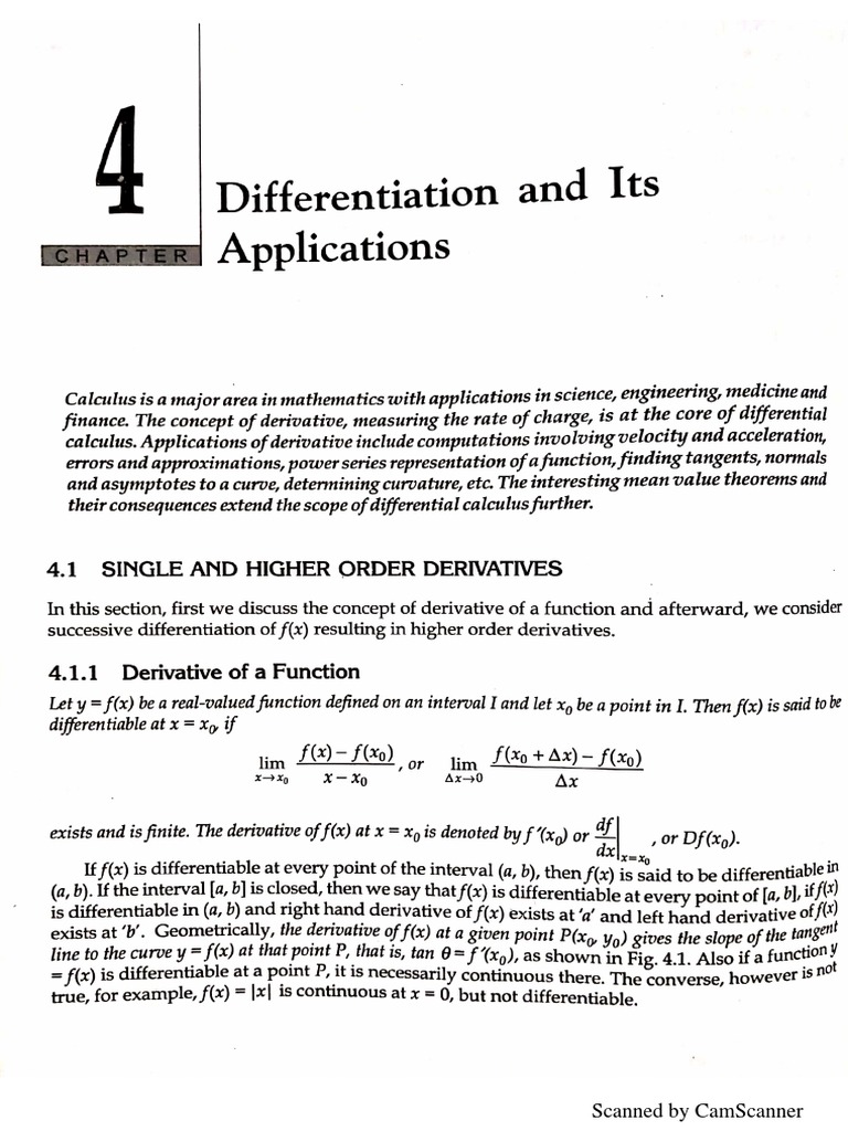 HC Taneja Differentiation and Its Application | PDF