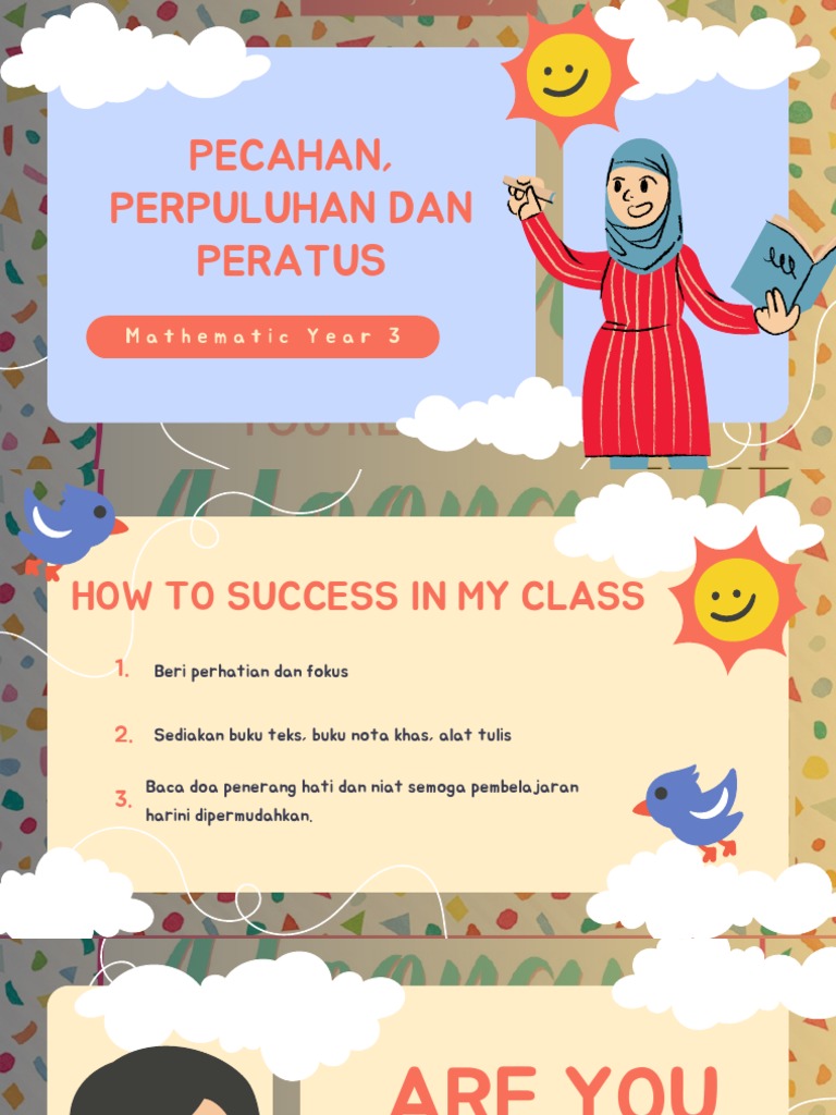 Math Tahun 3 - Pecahan, Perpuluhan & Peratus (Bab 3) | PDF