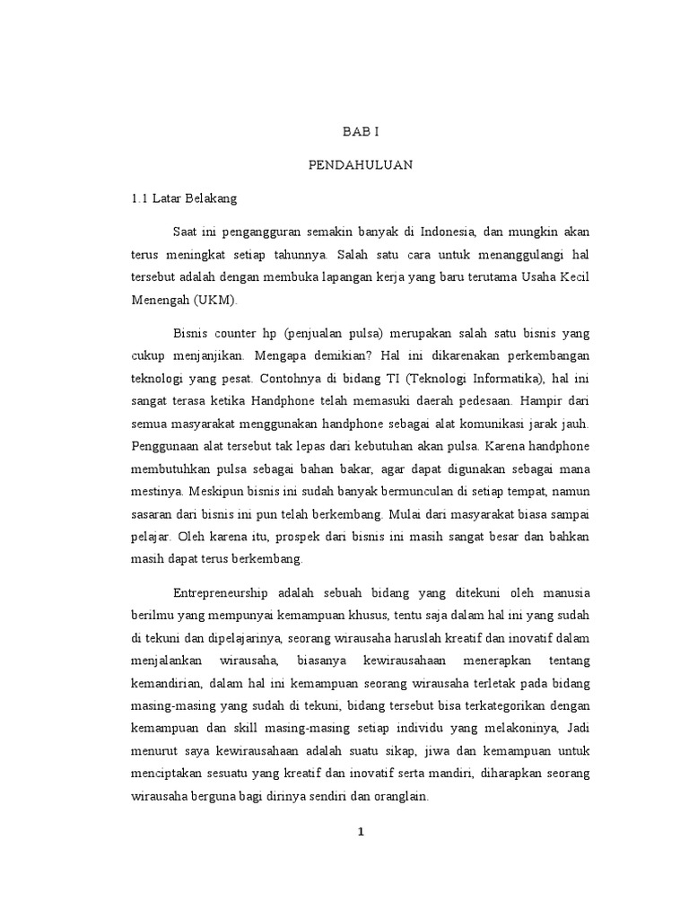 Makalah Riset Konter Pulsa Warung Data Tugas Bahasa Indonesia - Wps ...