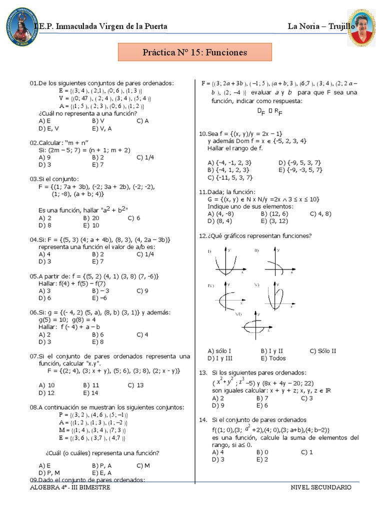 Practica Funciones | PDF
