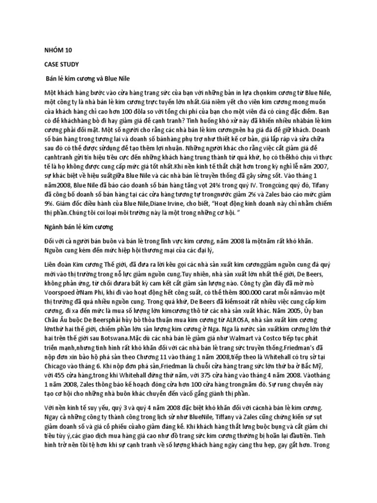 T NG H P Blue Nile | PDF