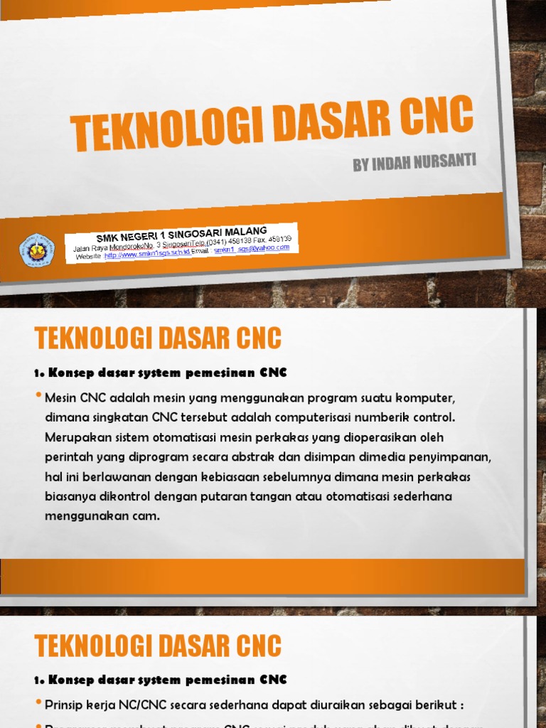 Teknologi Dasar CNC | PDF