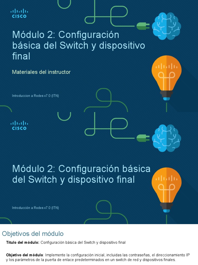 Modulo 2 Configuración Básica Del Switch | PDF