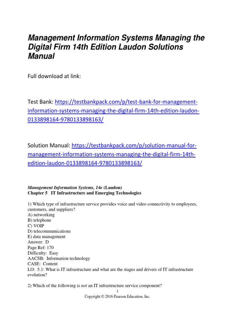 Management Information Systems Managing The Digital Firm 14th Edition ...