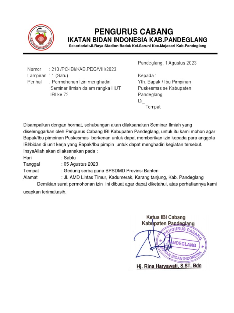 Surat Permohonan Izin Puskesmas | PDF