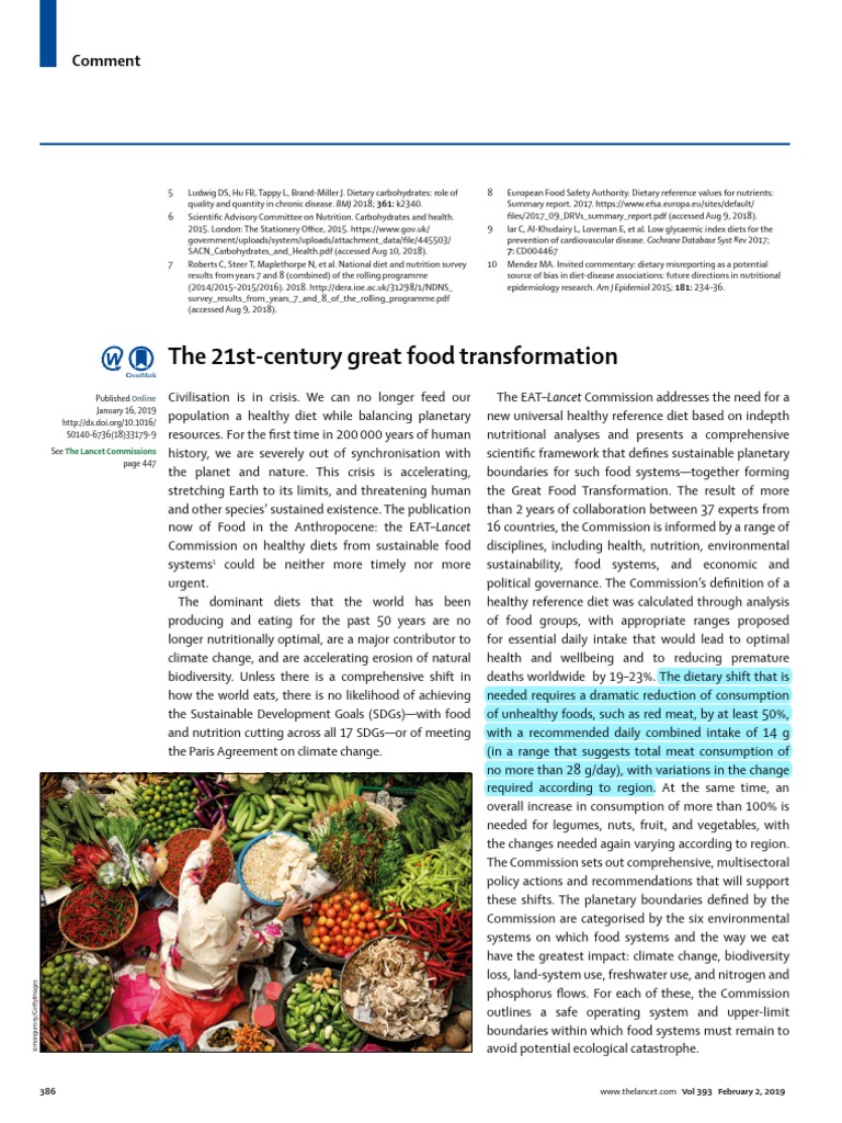 The 21st-Century Great Food Transformation | PDF