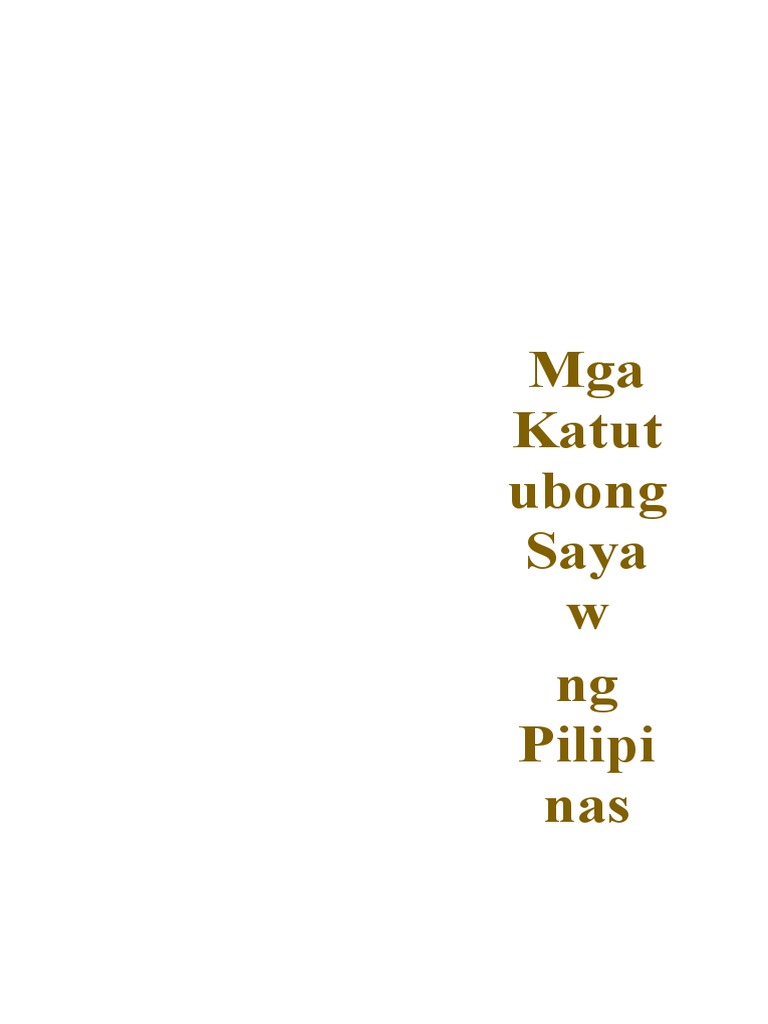 Mga Katutubong Sayaw Sa Pilipinas | PDF