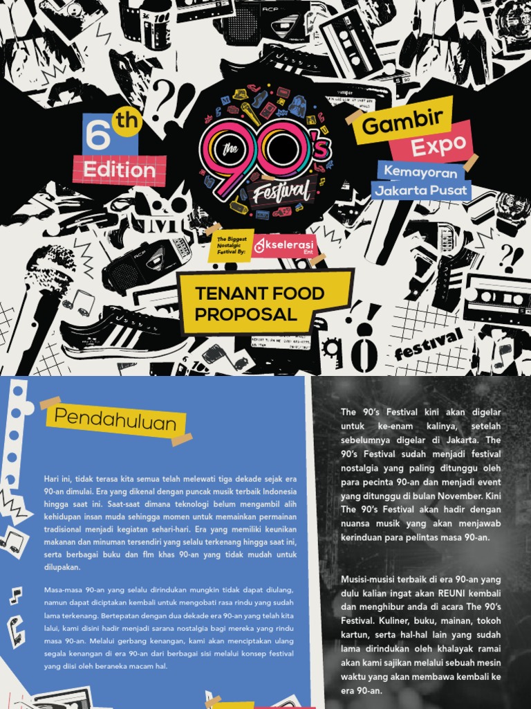 Proposal Tenant Food - The 90s Festival 6th - FFC - Compressed | PDF