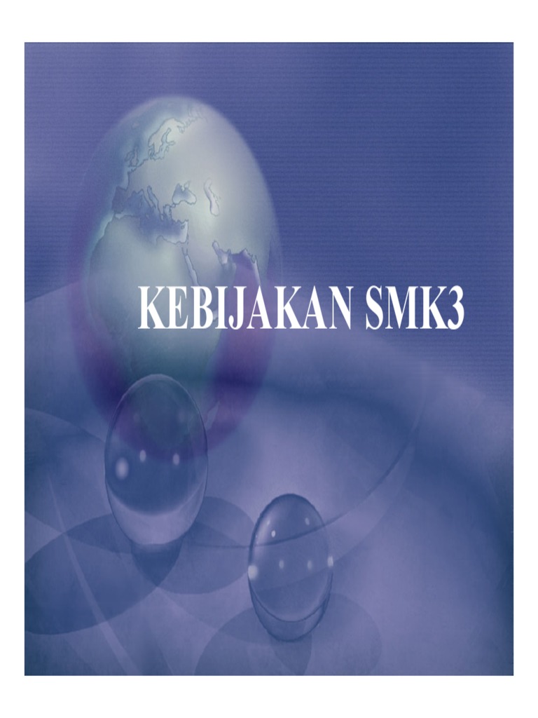 Kebijakan SMK3 | PDF