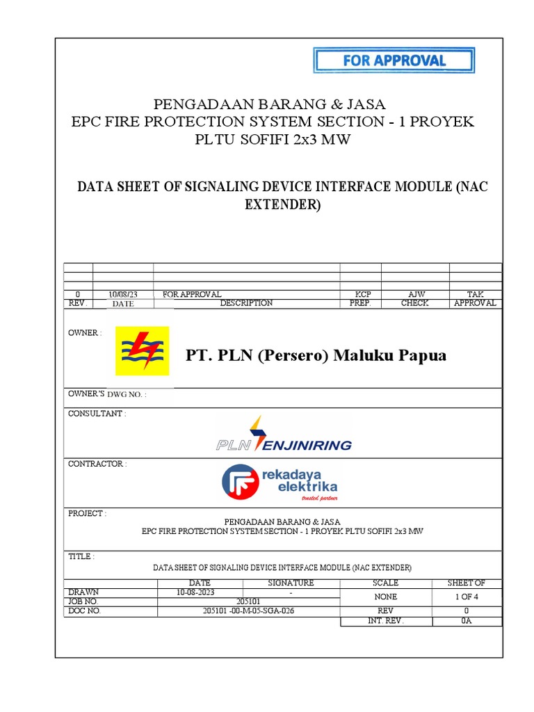 00-M-05-SGA-026 DATA SHEET OF SIGNALING DEVICE INTERFACE MODULE (NAC ...