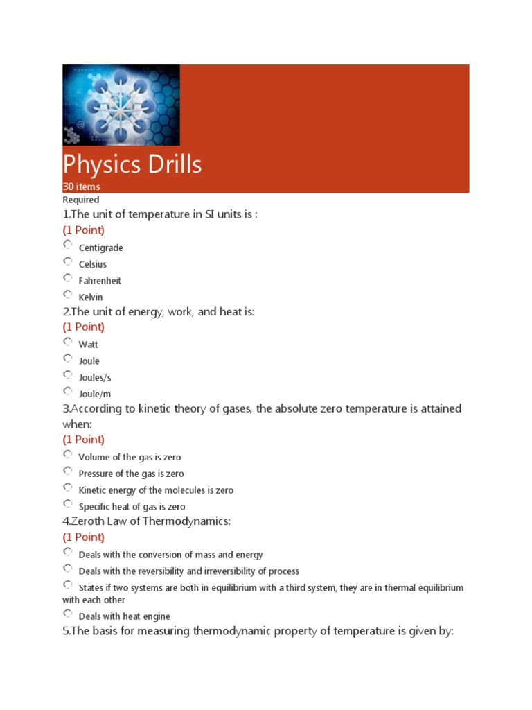 Physics Drills | PDF