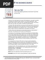 Talk Like TED | PDF