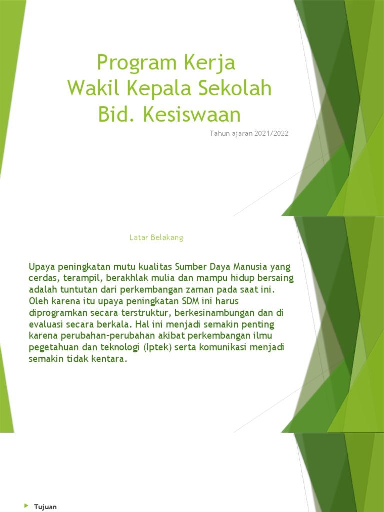 Program Kerja Kesiswaan | PDF