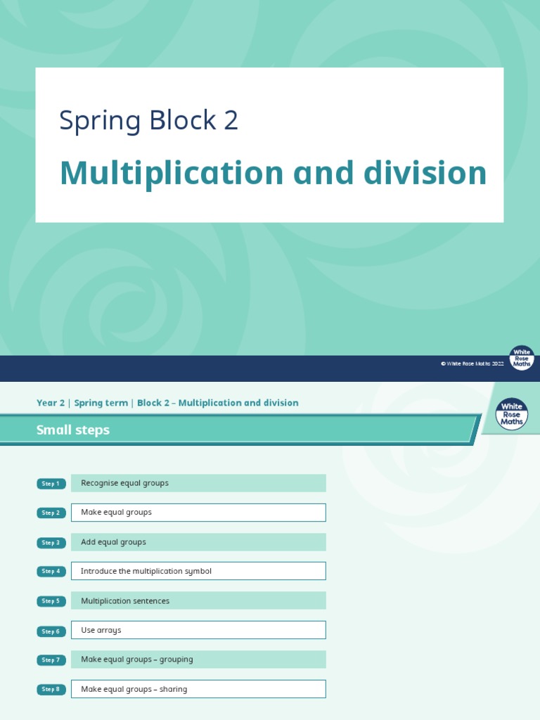 Year 2 Spring Block 2 SOL Multiplication and Division | PDF