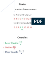 Interquartile Range Exam Questions | PDF | Descriptive Statistics