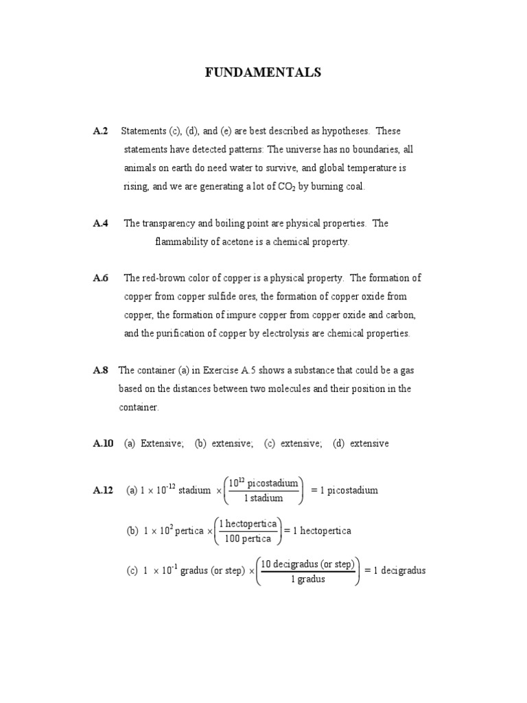 Chem Principles 7e ISM Fundamentals Even FINAL | PDF Chem Principles 7e ISM Fundamentals Even FINAL | PDF