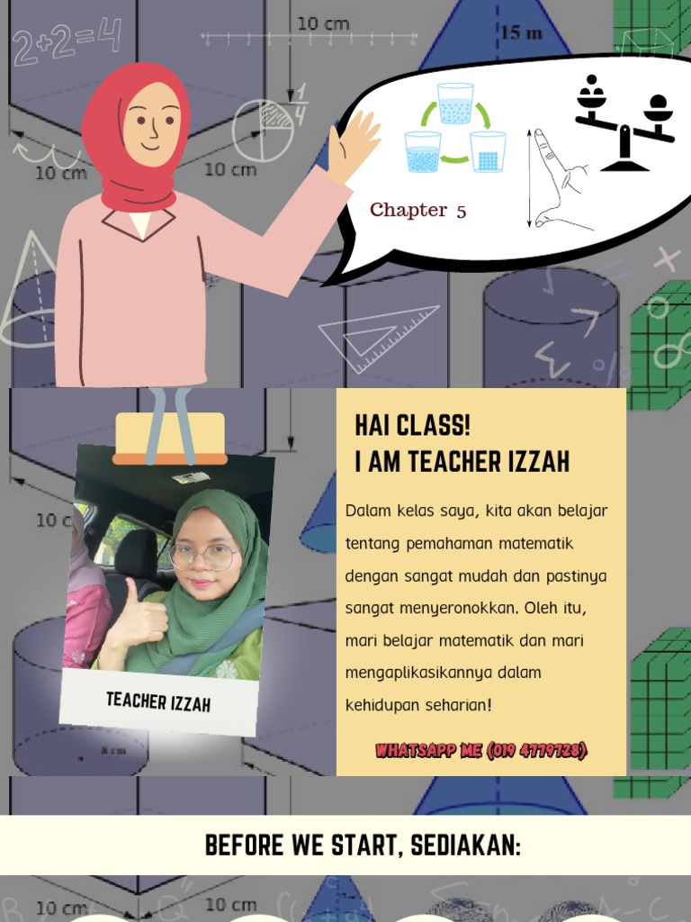 Math Tahun 4 - Panjang, Jisim & Isipadu Cecair (Bab 5) | PDF
