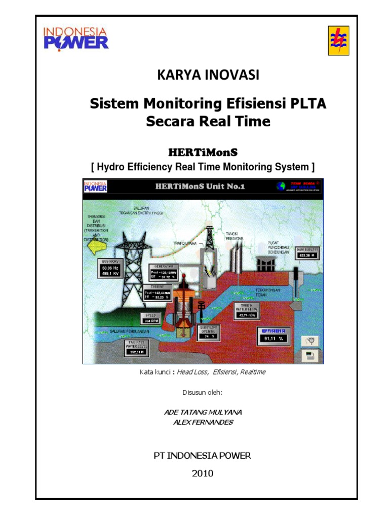 Sistem Monitoring Efisiensi PLTA | PDF