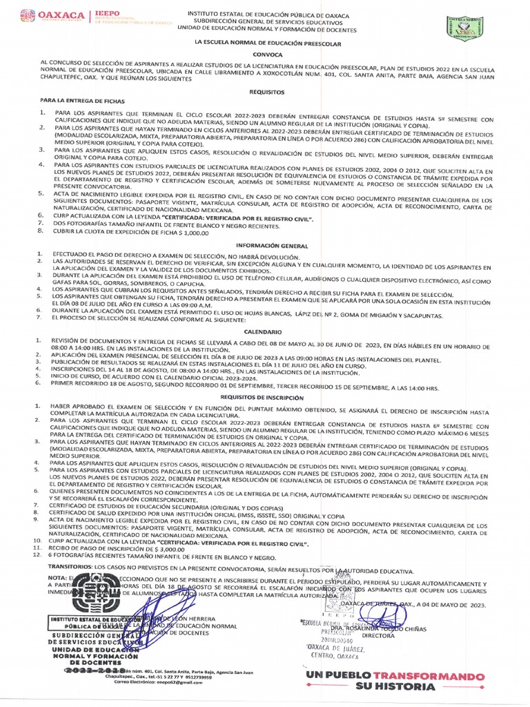 Convocatoria ENEP | PDF